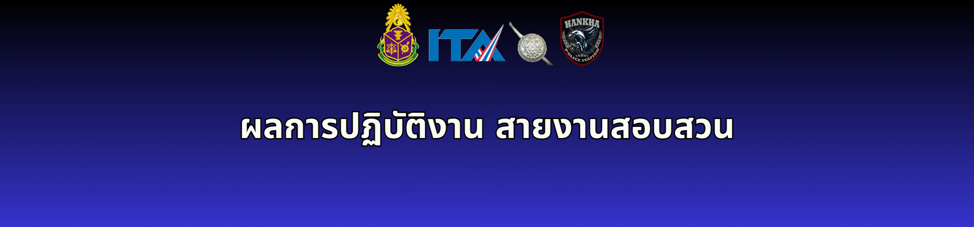 O7 : รายงานผลการปฏิบัติราชการสถานีตำรวจประจำเดือน (ITA 68) – สถานีตำรวจภูธรหันคา ภ.จว.ชัยนาท